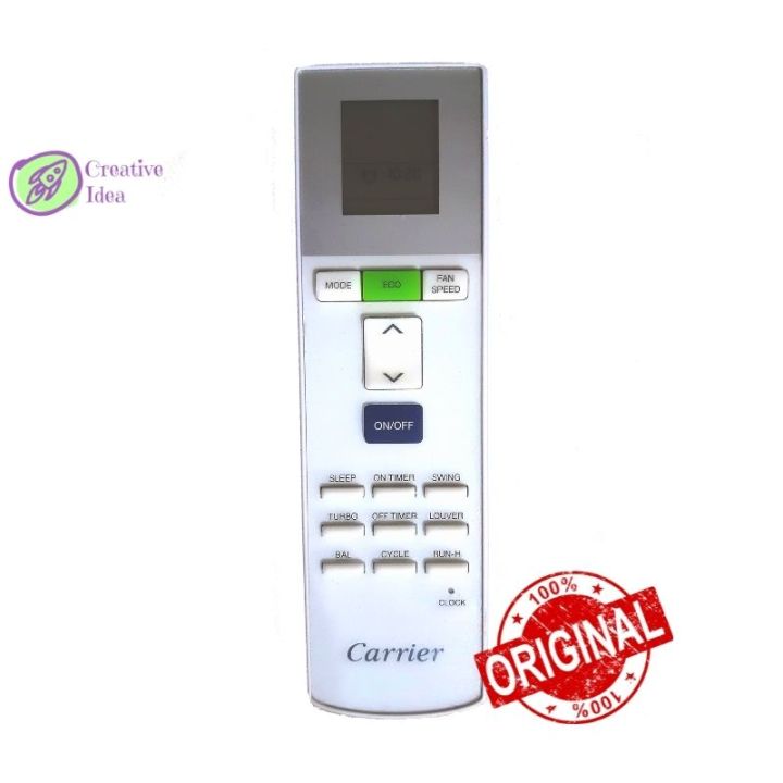 REMOTE CONTROL for Carrier Inverter Window Type Aircon LCD Wireless ...