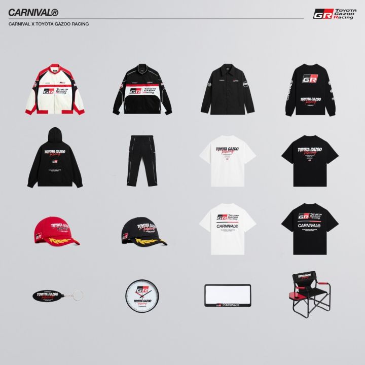 กรอบป้ายทะเบียน เสื้อแจ๊คเก็ต เสื้อยืด CARNIVAL x TOYOTA GAZOO RACING ...