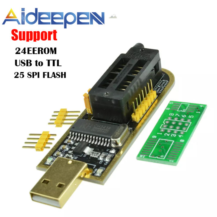 Original Aideepen USB Programmer CH341A Series Burner Chip 24 EEPROM ...