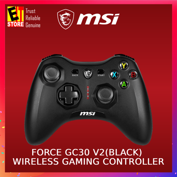 MSI Force GC30 V2 Wireless Gaming Controller BLACK /WHITE COLOR | Lazada