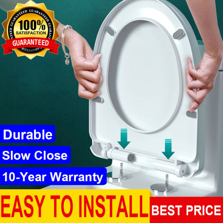 【1-year warranty 】Toilet Seat Cover takip ng bowl sa Toilet Cover Seat ...