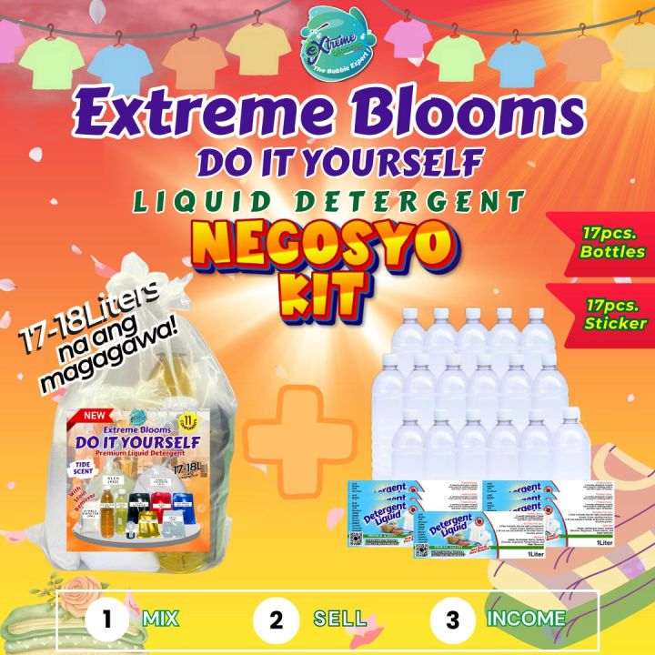 Extreme DIY NEGOSYO KIT Liquid Detergent 17 to 18Liters Yield 10 COMPONENTS | Lazada PH