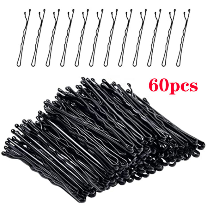 【PrettySet】60Pcs Black Small Clip Hair Clip Hairpin Korean Simple Black ...