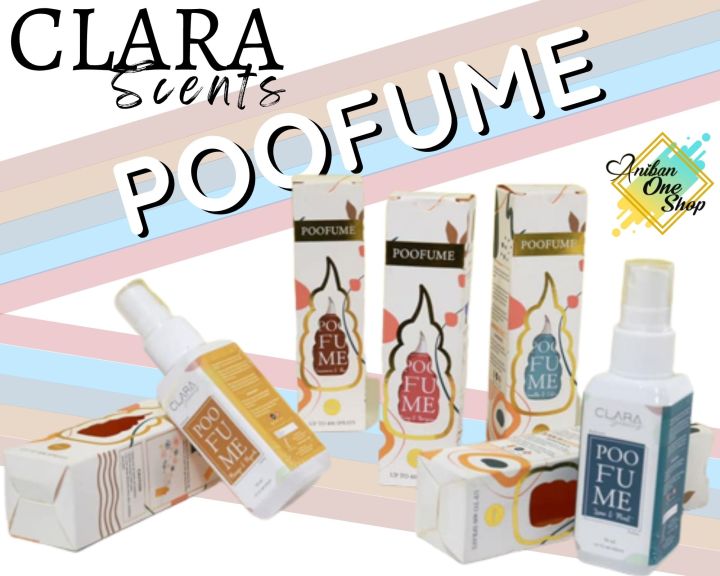 Clara Scents Poofume 50ml Toilet Deodorizer, Bathroom Scent Spray, Air ...