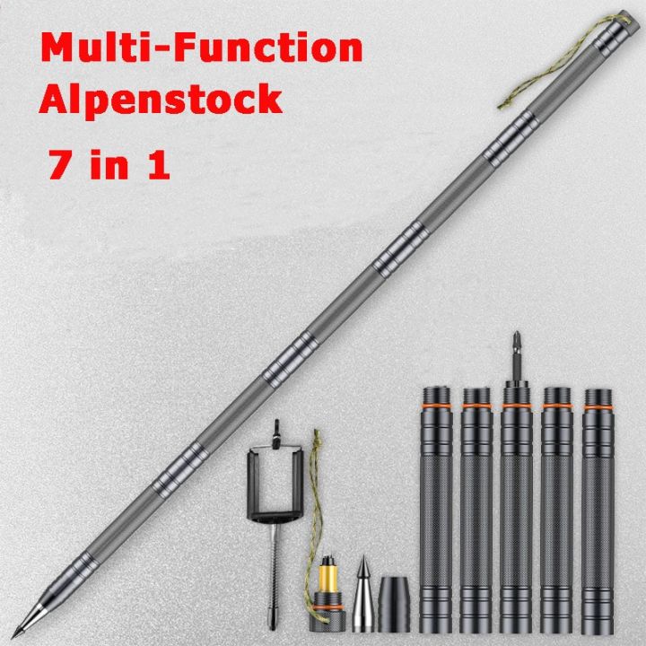 Outdoor Trekking Pole Defense Tactical Stick Survival Stick Alpenstock ... Outdoor Trekking Pole Defense Tactical Stick Survival Stick Alpenstock ...