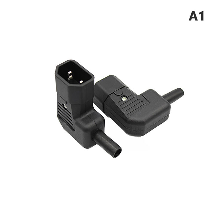 [MENGYUR] AC Power Socket 90 Degree Side Elbow 10A Pin Type Plug Socket ...