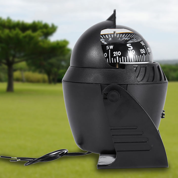 Pivoting Boat Compass Marine Compass Electronic Navigation LED Light ...