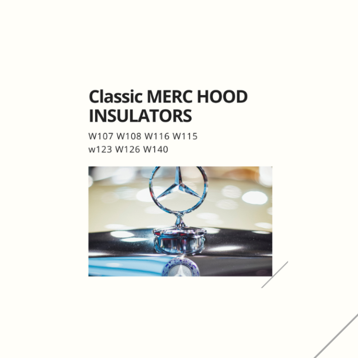 MERCEDES BENZ W108 W107 W115 W116 W123 W124 126 HOOD INSULATOR better ...