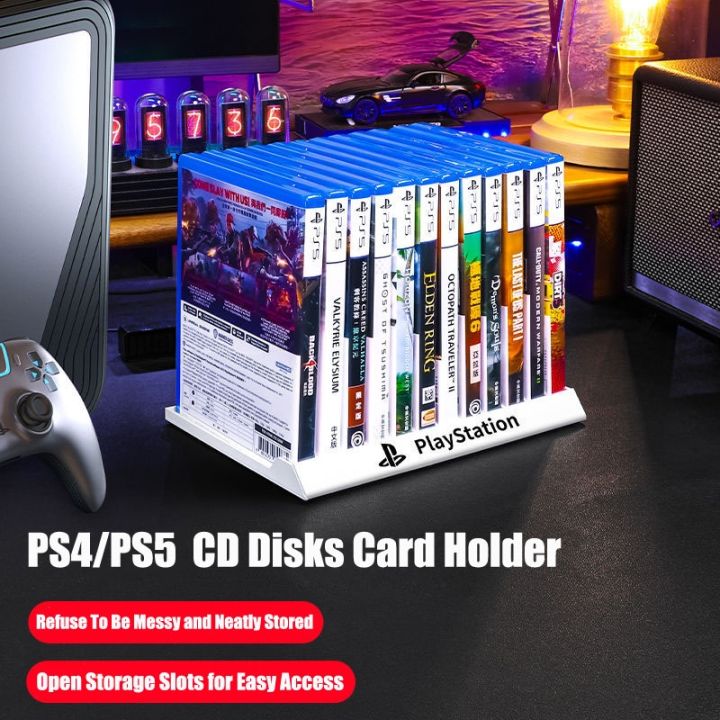For PS4/PS5 Desktop Card Box Holder Cassette Storage Rack Game Disc ...