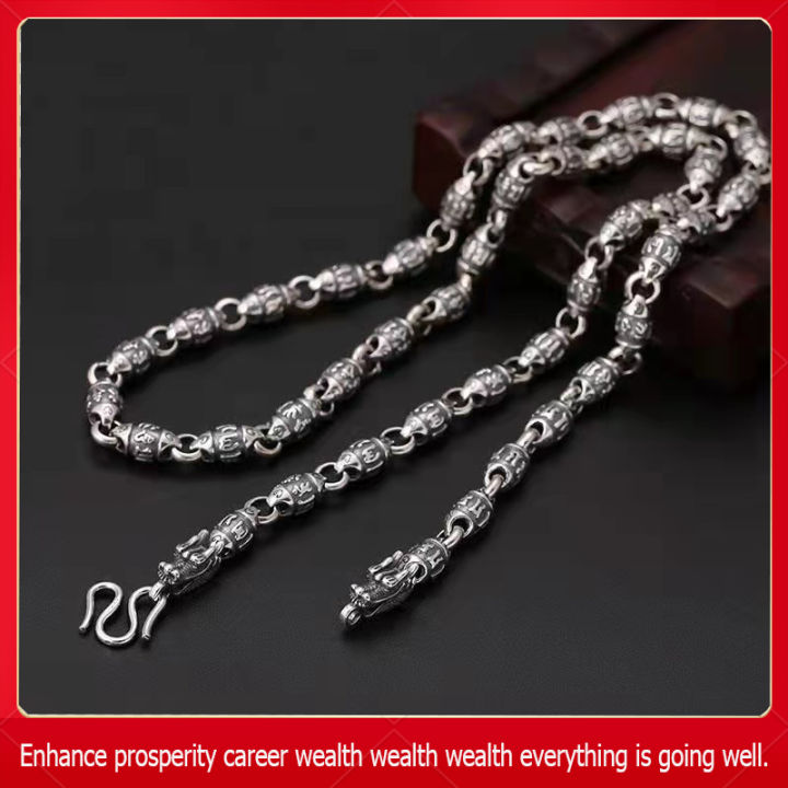 RY-Dragon head necklace male retro fashion domineering personality ...