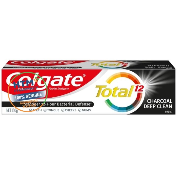 Colgate Total 12 Toothpaste 150g - Charcoal Deep Clean | Lazada