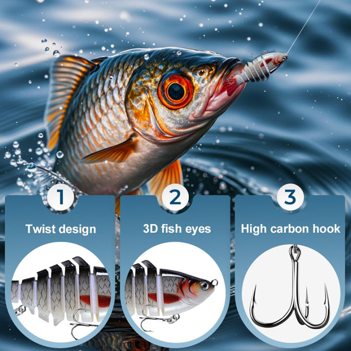 Bali Robotic Fishing Lure, 2025 New 3D Swimming Bait For Freshwater ...