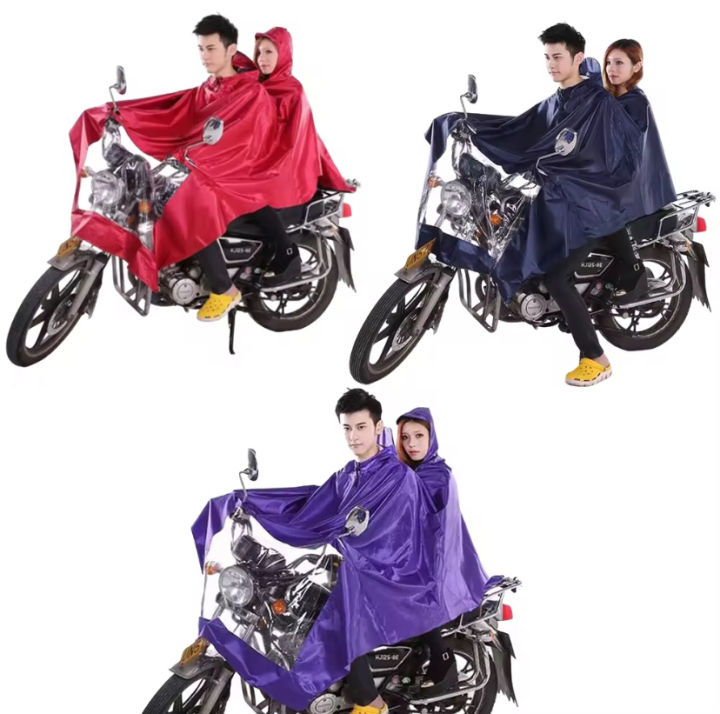 Dual Motor Raincoat Couple Double Motorcycle Raincoat | Lazada PH