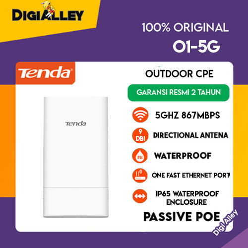 Access Point Outdoor Tenda O1-5G CPE PtP P2MP AP O1 1Km 5Ghz 867Mbps ...