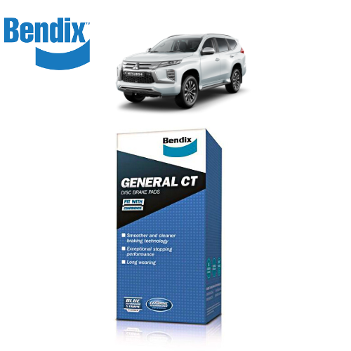 Brake pads Bendix Front set of 4 for Mitsubishi Montero 4WD 2016 to 2021 and Strada 2.4 / 2017 ...