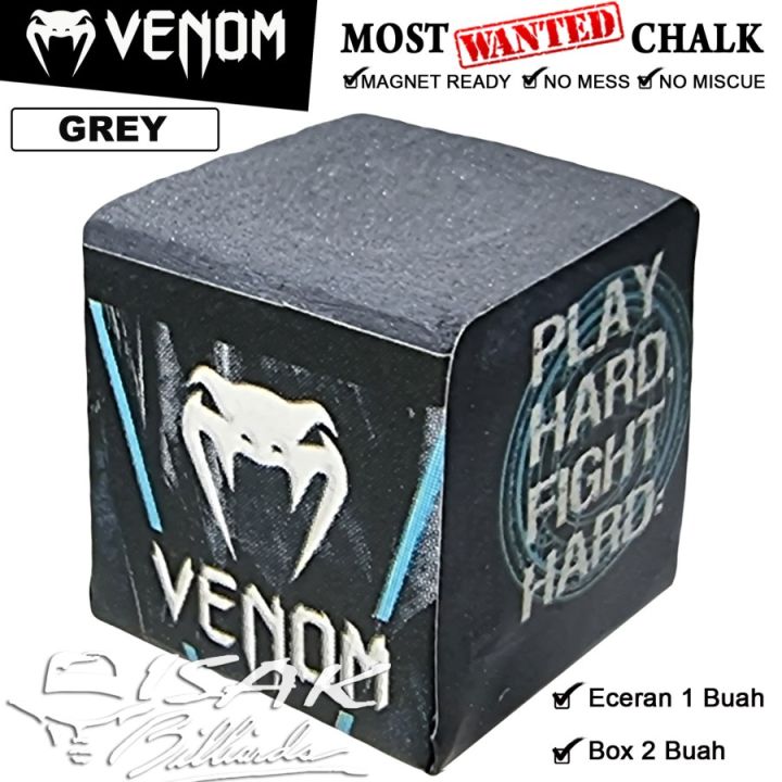 Venom Chalk grey - 1pcs - Ready Billiard Chalks Kapur Biliar | Lazada ...