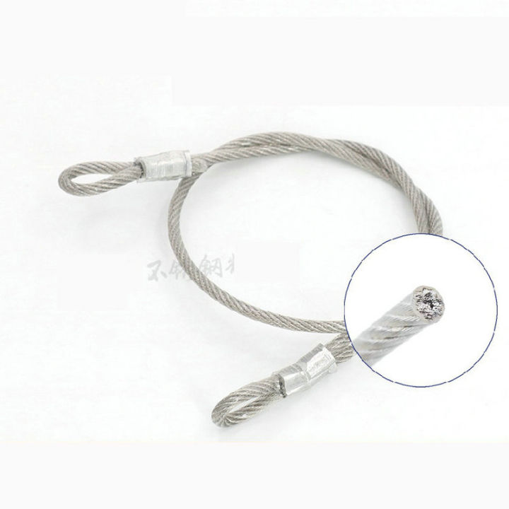 PVC Coated Stainless Steel Wire Rope Sling Cable 2-10MM Lifting ...