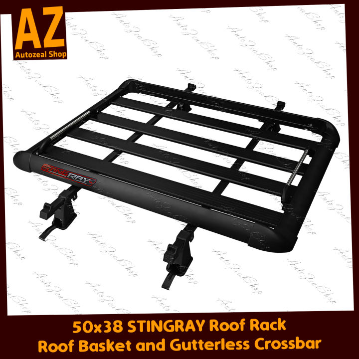 50x38 Inches STINGRAY Roof Rack / Roof Basket and Gutterless Crossbar ...
