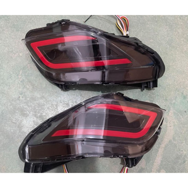 Clear Red LED Rear Bumper Light Toyota Vios 2014 2015 2016 2017 2018 ...