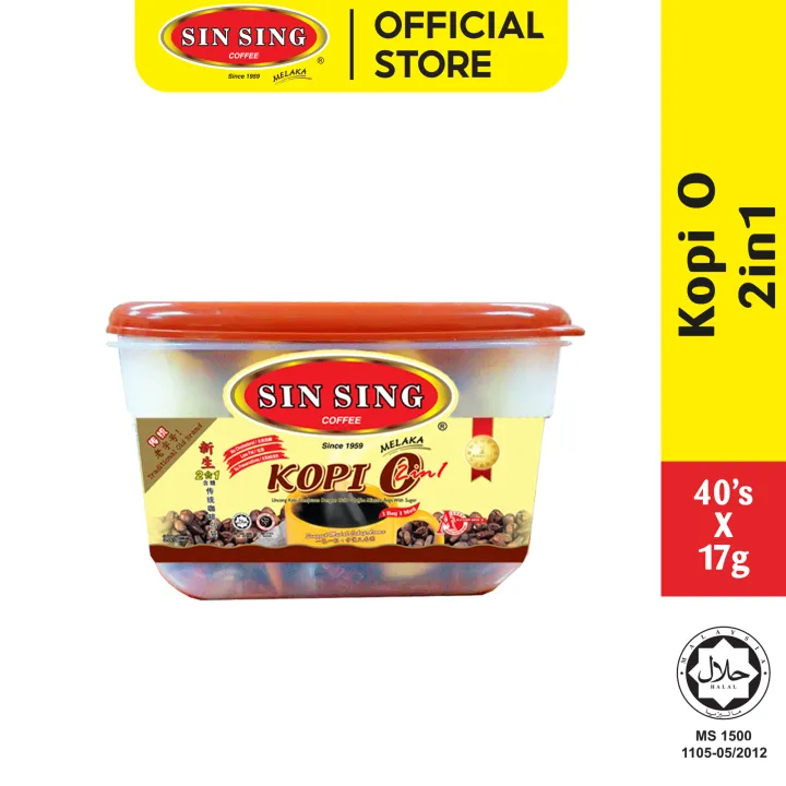SIN SING Kopi O 2 dalam 1 Coffee Mixture Bags (Container) | Uncang Kopi ...