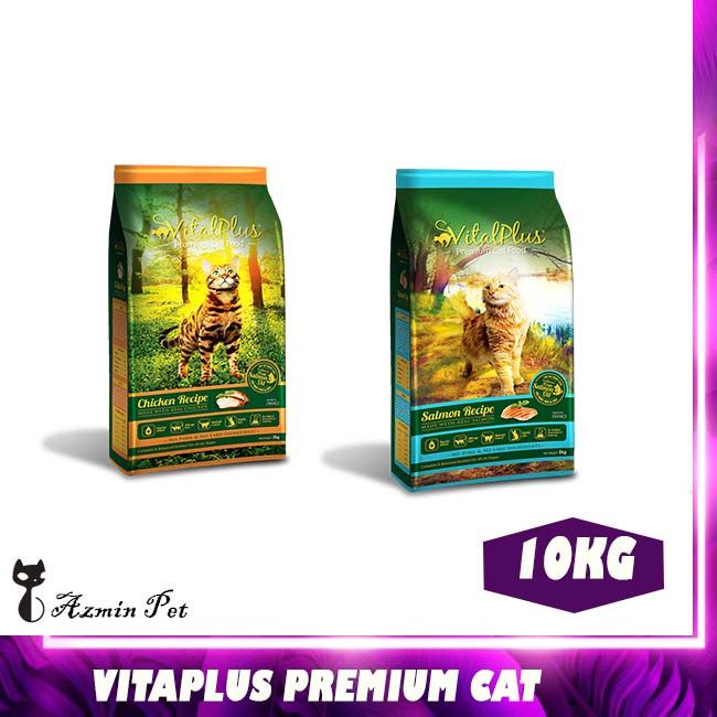 VitalPlus Premium Chicken / Salmon Recipe All Life Stage Cat Food 10KG ...