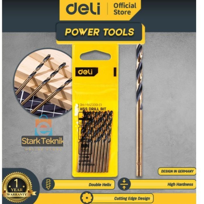 DELI MATA BOR BESI KUNING 2mm-5,5m/ Deli Mata Bor Besi HSS Ukuran DH ...