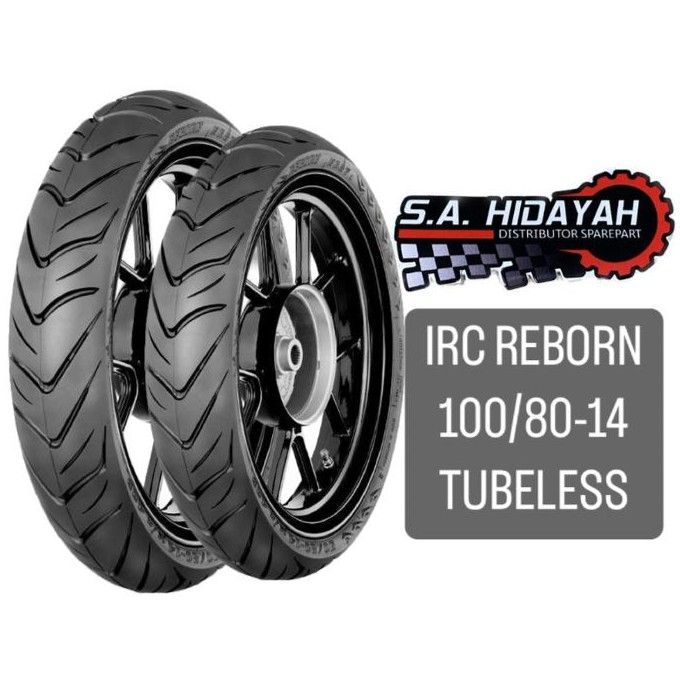 BAN LUAR IRC REBORN 100/80-14 TUBELESS | Lazada Indonesia