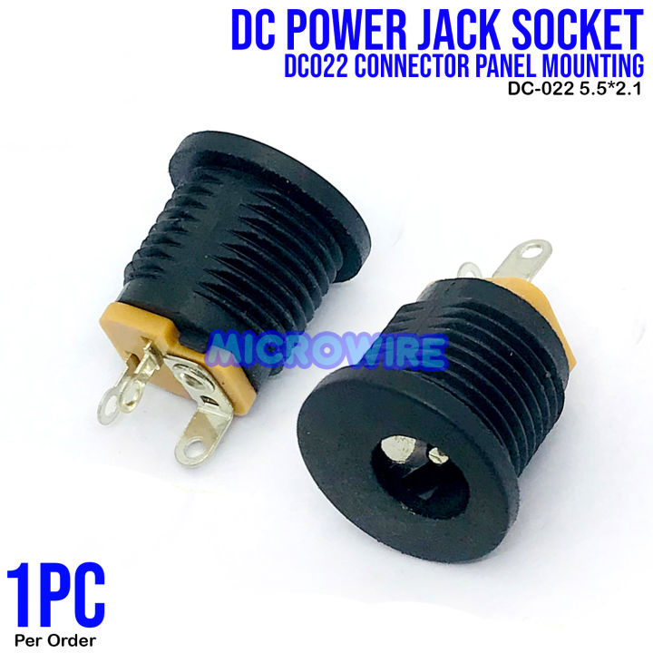DC-022 5.5*2.1 DC Power Jack Socket 5.5x2.1mm DC022 connector Panel ...
