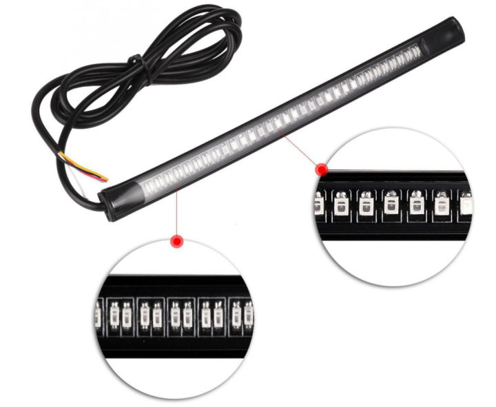 LAMPU LED REM MOTOR FLEXIBEL SIGN LAMPU PLAT MOTOR 20CM | Lazada Indonesia