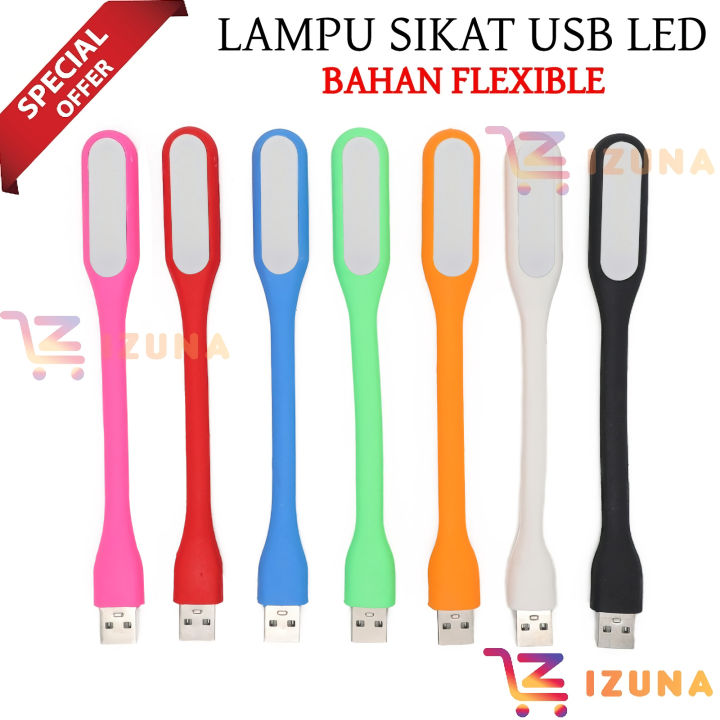LAMPU SIKAT USB LED / LAMPU BELAJAR FLEXIBLE / LAMPU MEJA / LAMPU ...