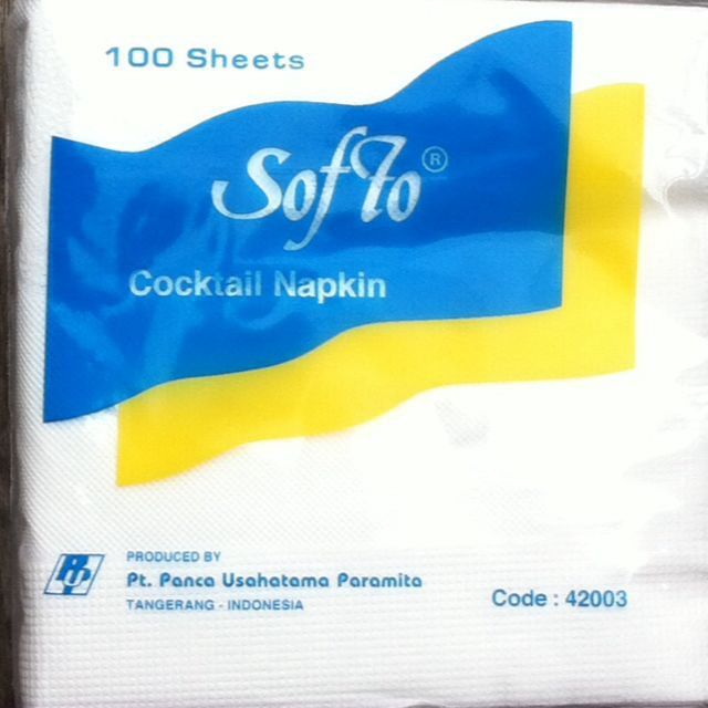 PAKET BUNDLE ISI 6 PC Tissue Softo Cocktail - Tissue Napkin Lembaran ...