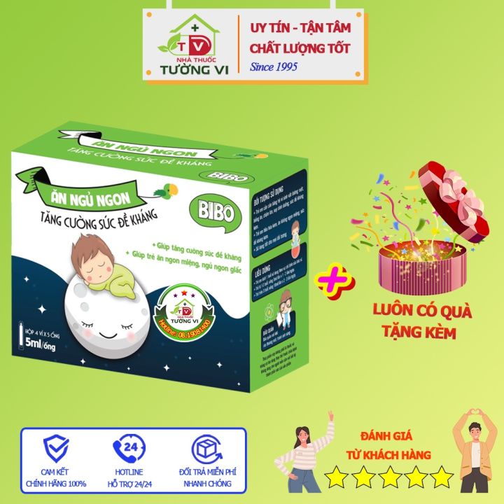 Siro Ăn Ngủ Ngon Bibo Tăng Cường Sức Đề Kháng – Giúp cân bằng hệ vi khuẩn đường ruột, tăng hấp ...