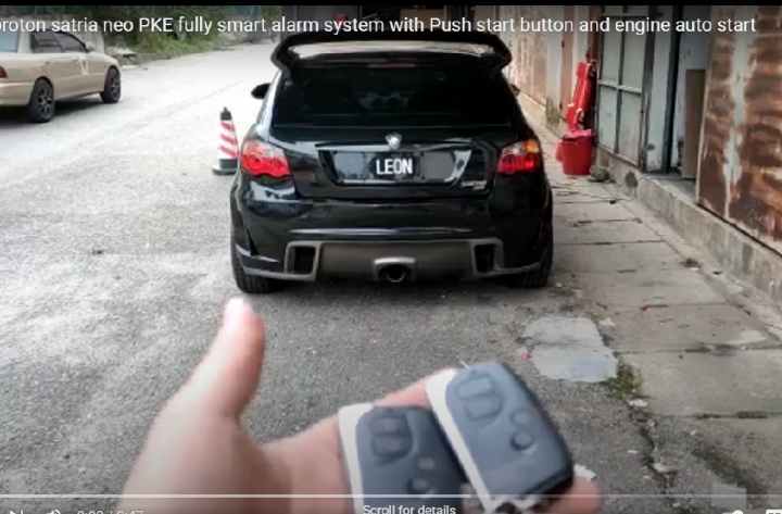 Leon Neo Satria PKE Fully Keyless Entry Intelligent Smart Alarm System ...