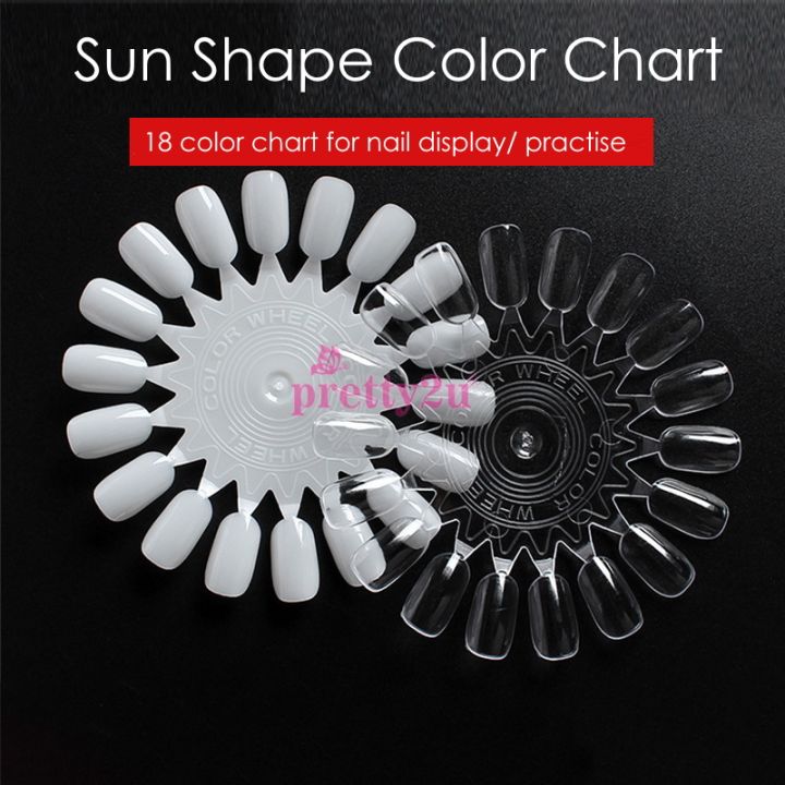Nail Color Circle Color Palette Wheel Shape Sun Colour Chart For Nail ...