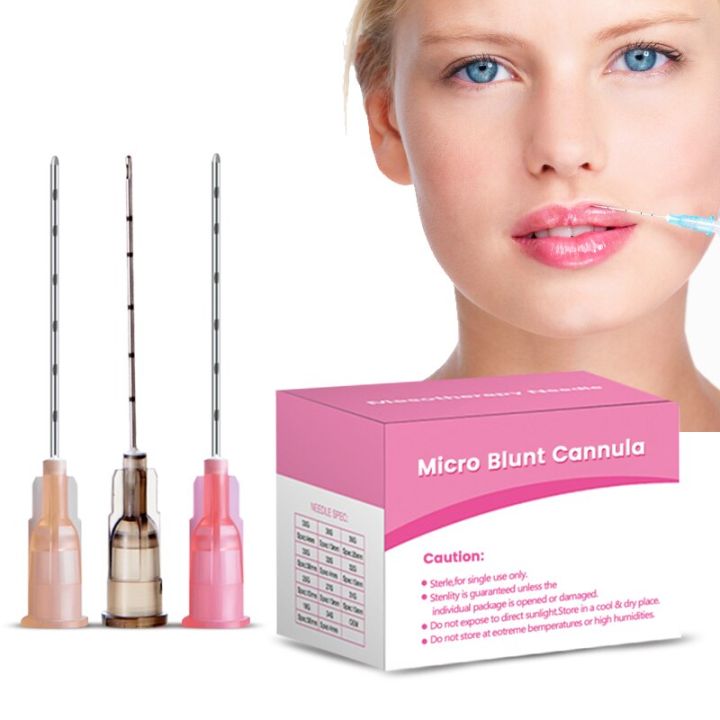Meso Blunt Cannula Micro Needle 22G 50MM 70MM Facial Dermal Filling ...