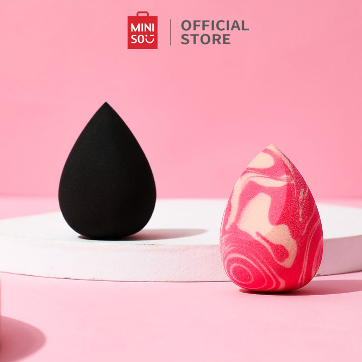 Miniso- Makeup Sponge Spons Set Rias Soft Skin-Friendly Soft Slanted ...