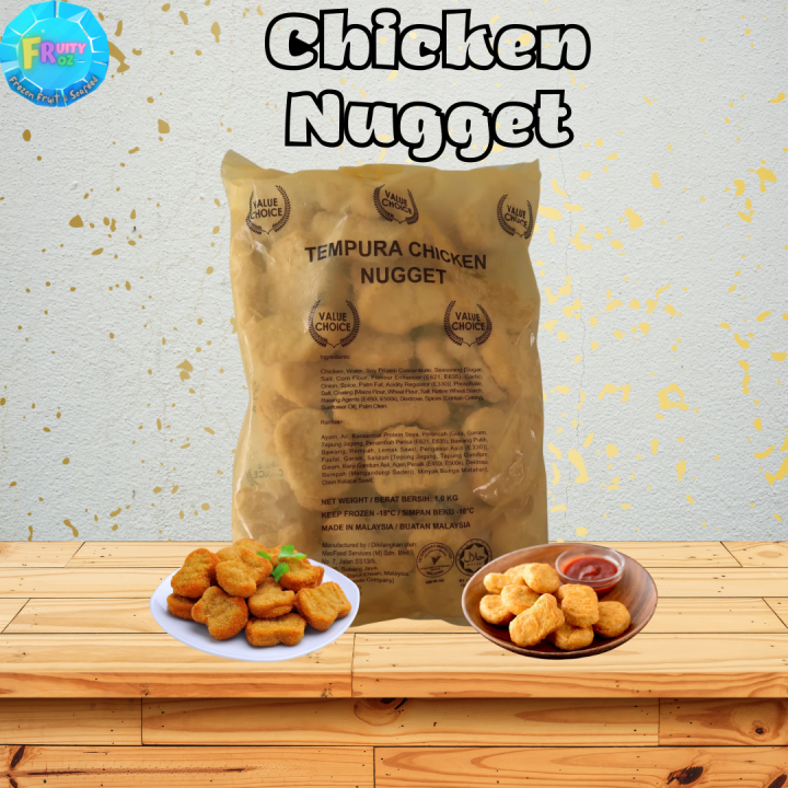 [1kg] Frozen Tempura Chicken Nugget / Nugget Ayam Tempura Sejuk Beku ...