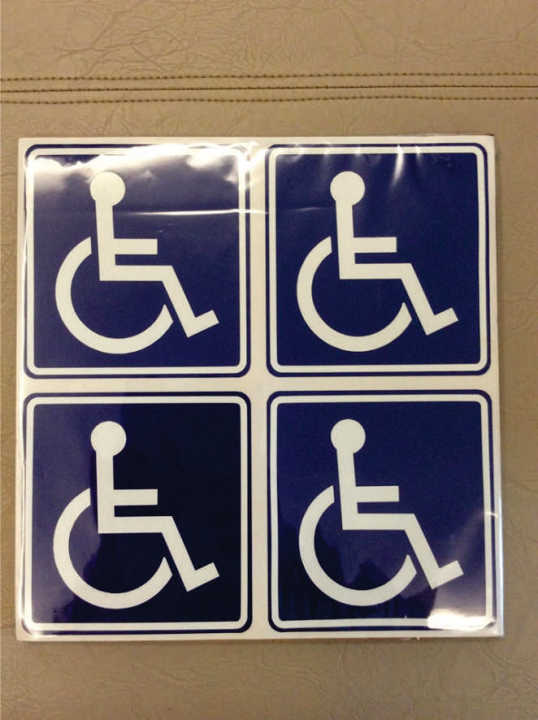 Handicap / Person With Disabilities / PWD vinyl cut out sticker for ...
