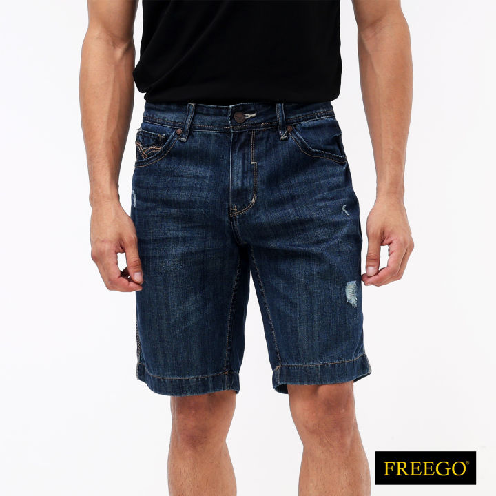 Freego Mens Denim Shorts Regular Tapered GBB30-0002 | Lazada PH