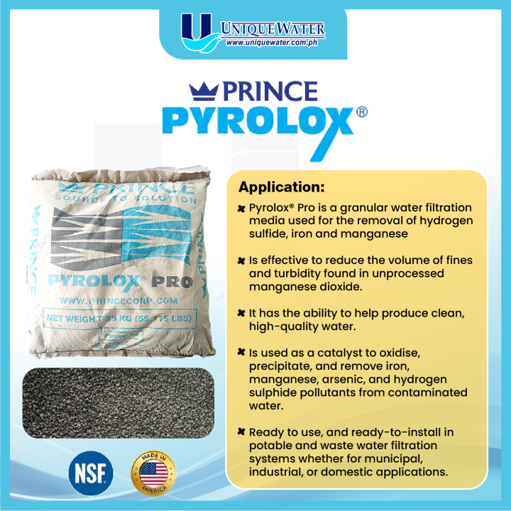 Pyrolox (Pro) | Manganese and Iron Removal Media Filter | Lazada PH