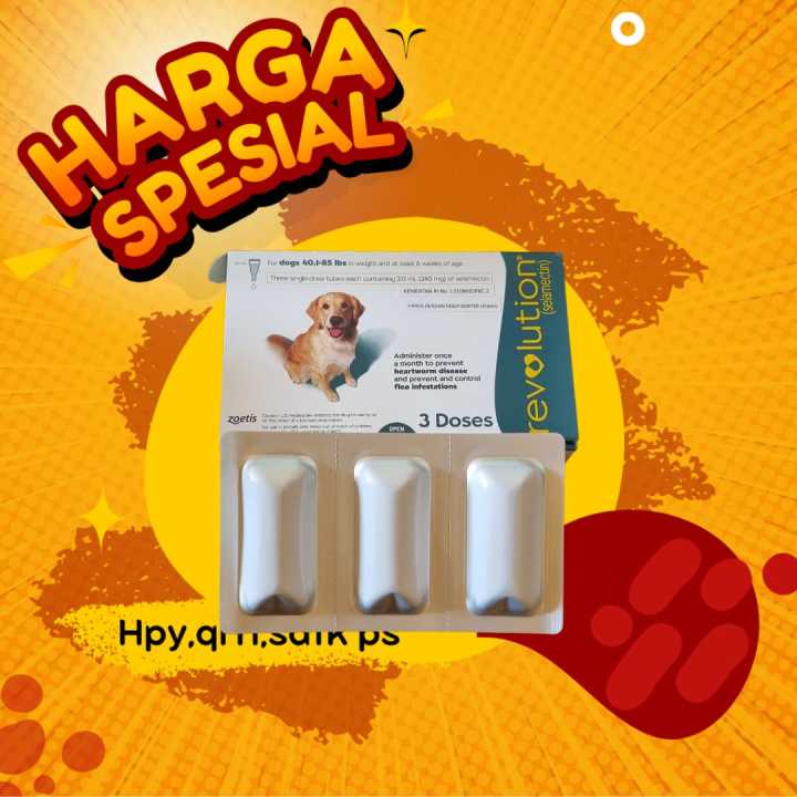 revolution teal for dogs 20.1 - 40kg/ 1tube | Lazada Indonesia