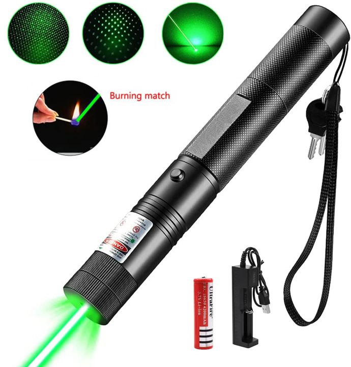 Green Laser Pointer High Power 532Nm Tactical Flashlights 10000M Focus ...