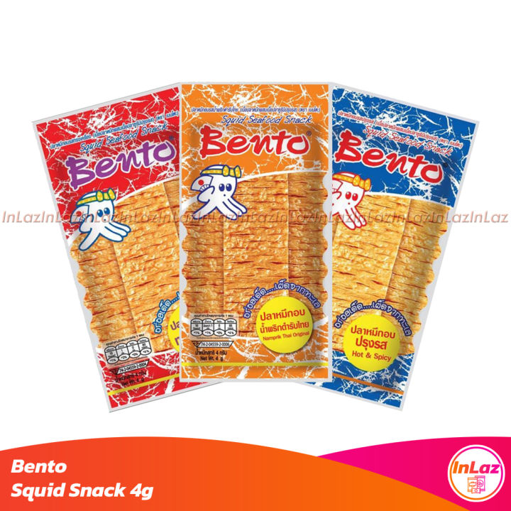 Bento Squid Snack 4g Thailand Snack Namprik Sweet and Hot Spicy | Lazada