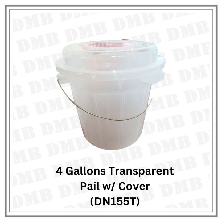 Dynaware 4 Gal. pail w/ Cover Transparent DN155T W/C | Lazada PH