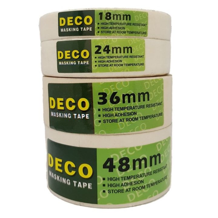 DECO Masking Tape 1/2" , 3/4" , 1",, 1.5" , 2" (SOLD PER BOX) | Lazada PH