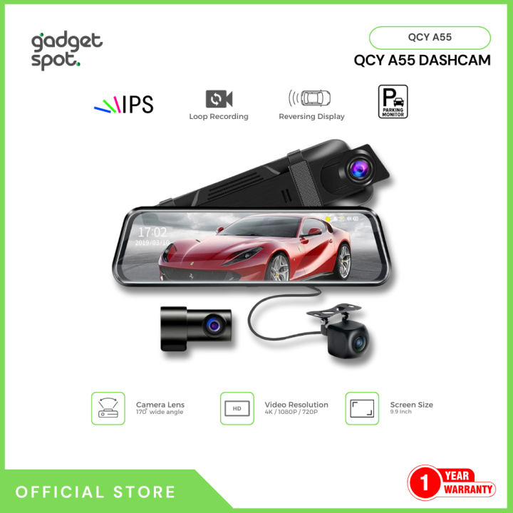 QCY A55 3 WAY DASHCAMERA | Lazada PH