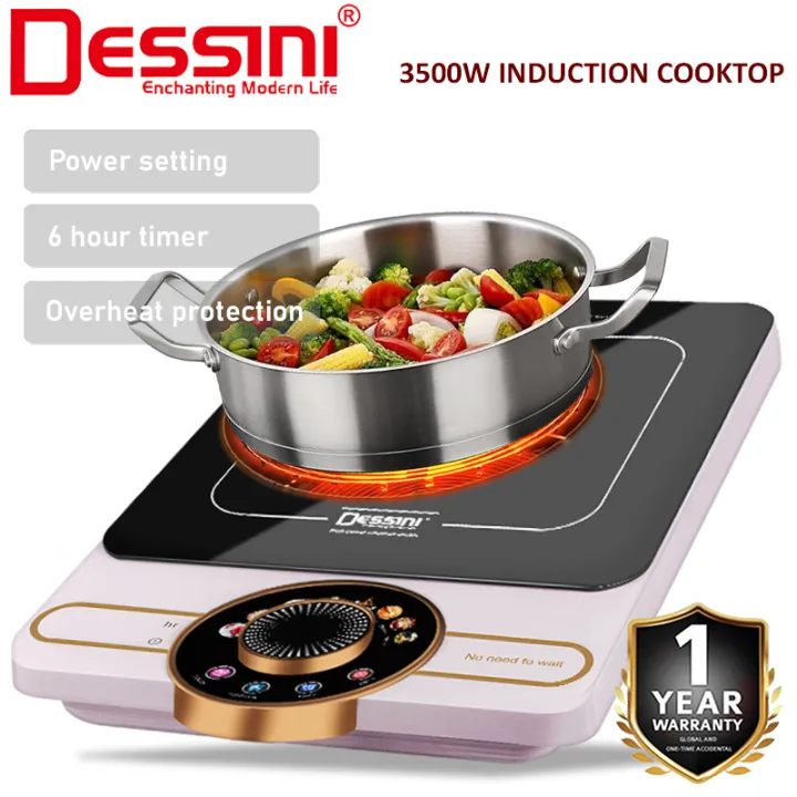 DESSINI ITALY Electromagnetic Induction Hob Cooker Touch Control ...