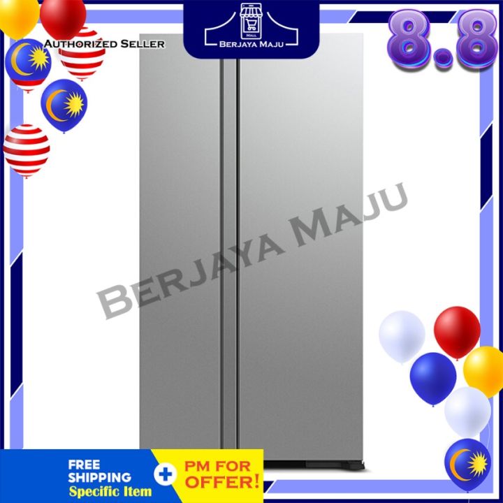 Hitachi Net 595L Side By Side Inverter Refrigerator R-S800PM0 GS | Lazada