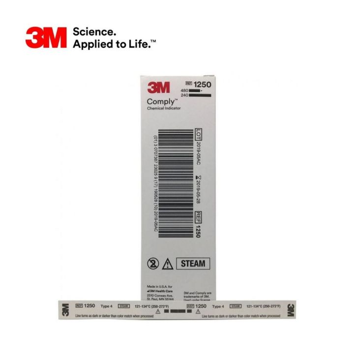 3M Comply Steam Chemical Indicator Strips, 1250 | Lazada