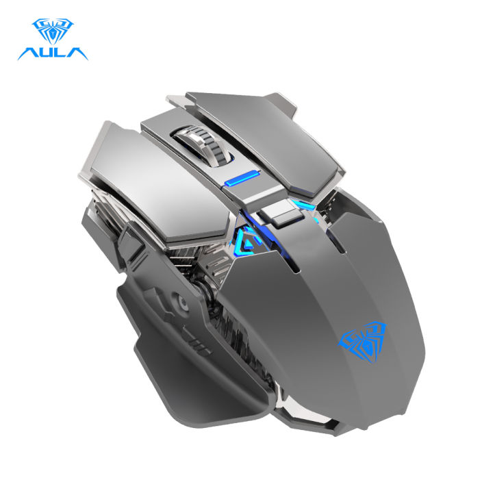 AULA SC300 Rechargeable 2.4G Wireless Mouse Smart Sleep Power Saving ...